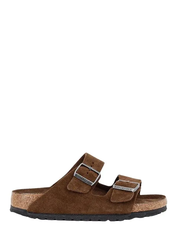 BIRKENSTOCK Arizona Suede Sandals With Adjustable Buckles - Brown