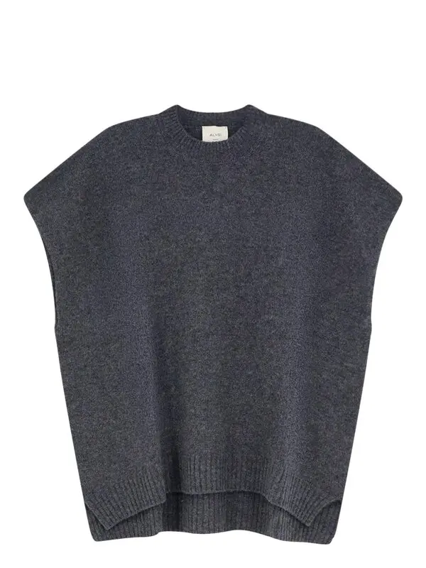 ALYSI Merino Wool And Cashmere Blend Sweater - Grey