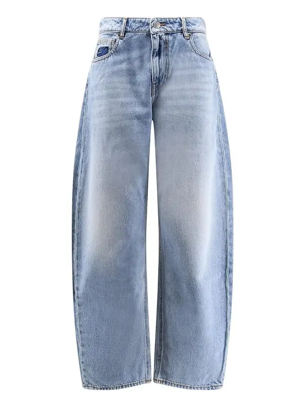 NUMERI 123456789 Baggy Fit Denim Jeans - Blue