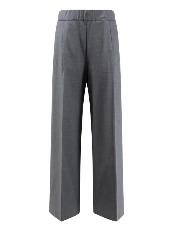 SEMICOUTURE Virgin Wool Blend Trousers - Grey