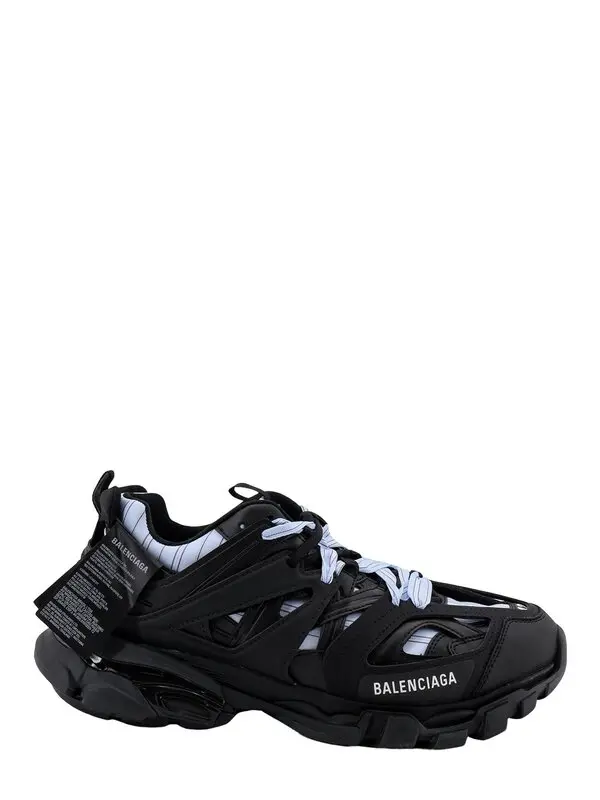 Balenciaga Track Shirt Polyurethane Sneakers With Side Logo - Black