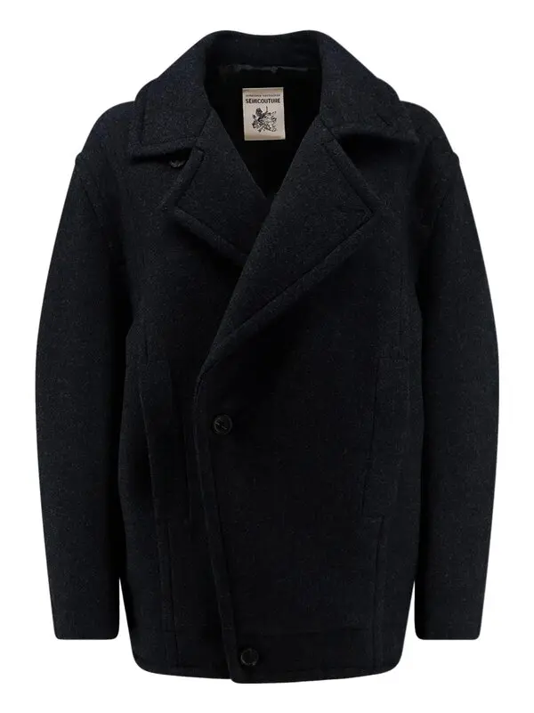 SEMICOUTURE Wool Blend Coat - Grey