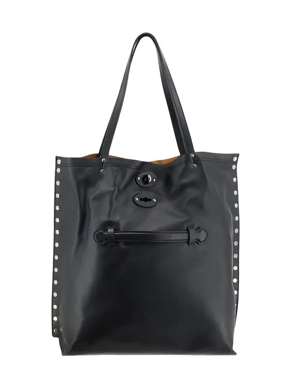 ZANELLATO A Spasso Leather Shopping Bag - Black