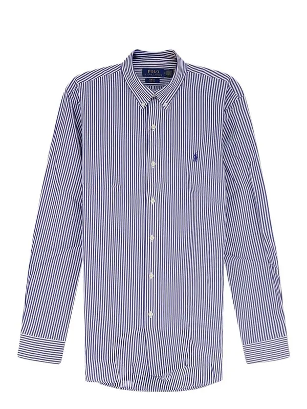 Polo Ralph Lauren Striped Cotton Shirt - Blue