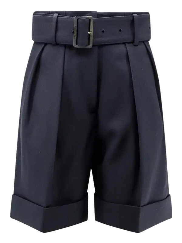 GOLDEN GOOSE Demetra Shorts With Belt - Blue