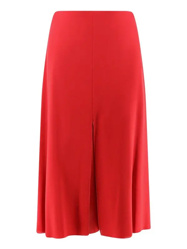 Valentino Garavani Midi Silk Skirt - Red