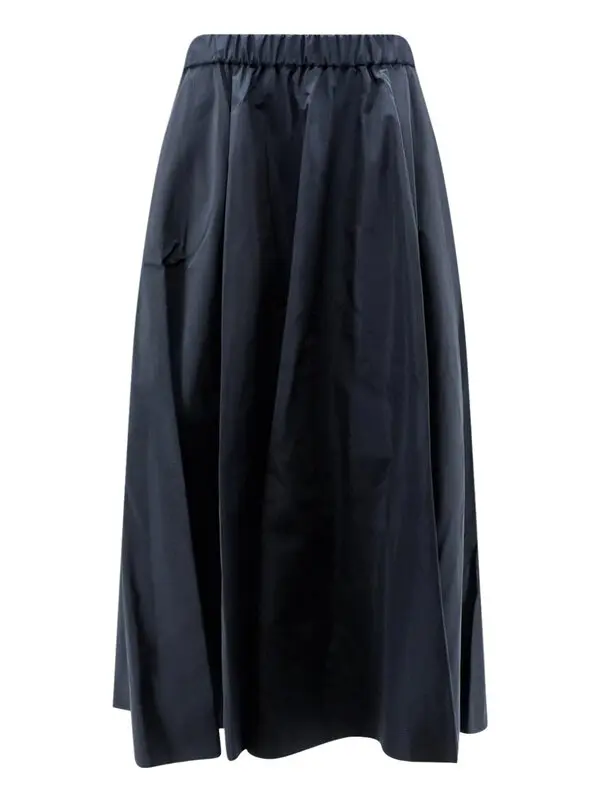 Aspesi Taffeta Long Skirt - Blue