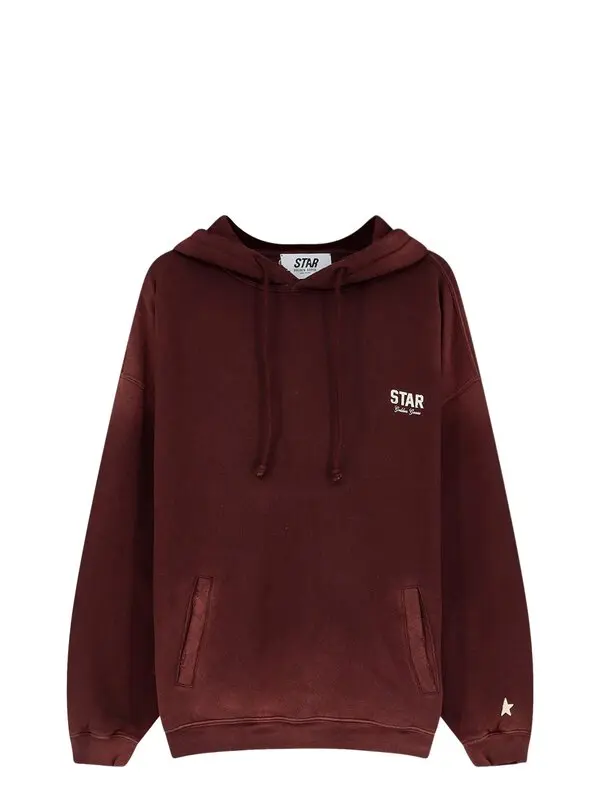 GOLDEN GOOSE Oversized Cotton Sweatshirt - Red