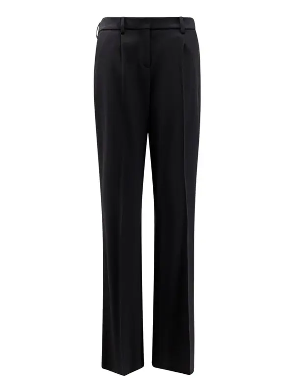 Balenciaga Slim Tailored Wool Trousers - Black