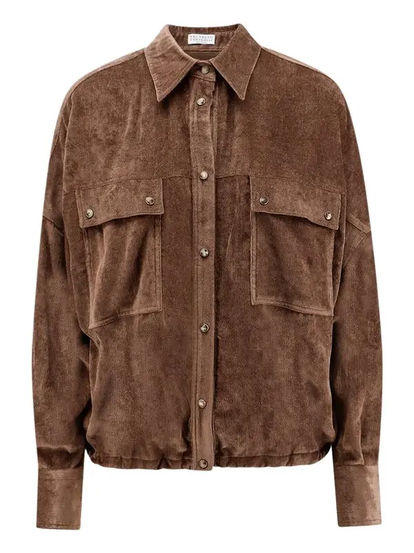 Brunello Cucinelli Corduroy Shirt - Brown