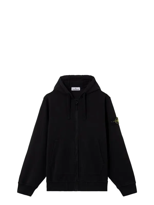 Stone Island Organic Cotton Sweatshirt - Black