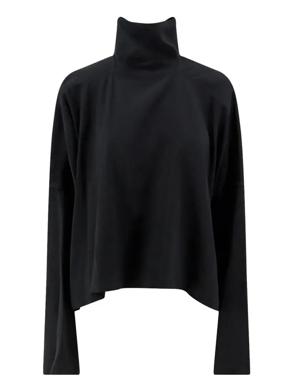 Rick Owens Jumbo Tabard Alpaca And Wool Blend Top - Black