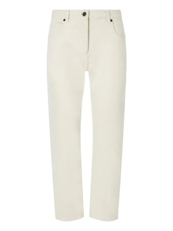 THE ROW Riaco Mid-rise Straight-leg Jeans - Neutrals