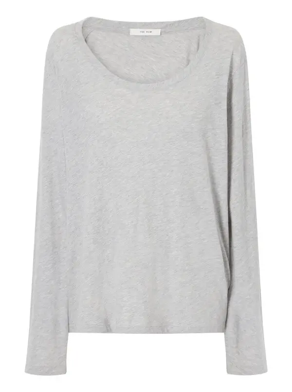 THE ROW Fraya Cotton-jersey T-shirt - Gray