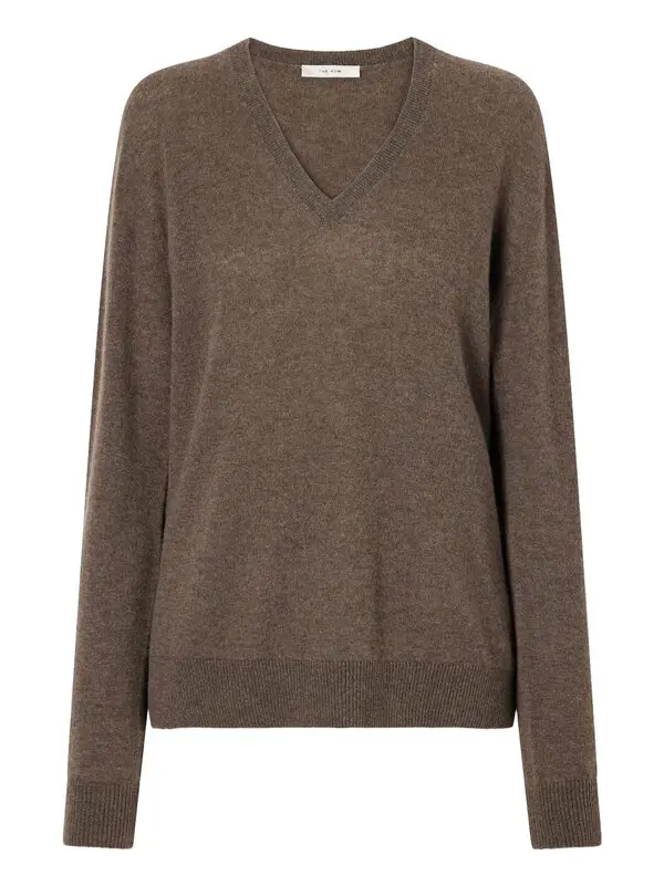 THE ROW Phora Cashmere Sweater - Brown