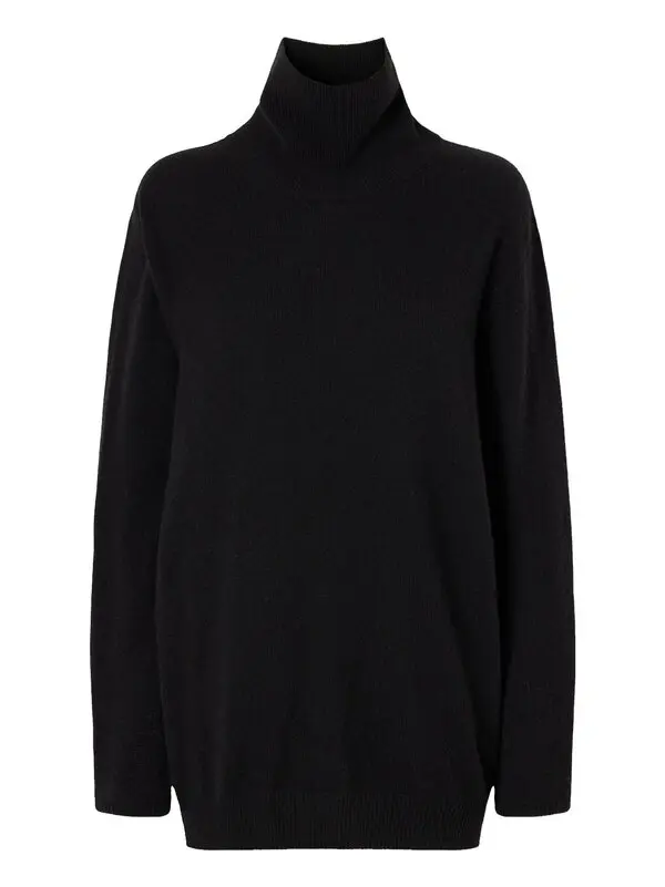 THE ROW Priit Cashmere Turtleneck - Black