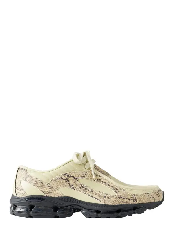 NEW BALANCE 1890 Snakeskin-effect Leather Lace-up Sneakers - Neutrals