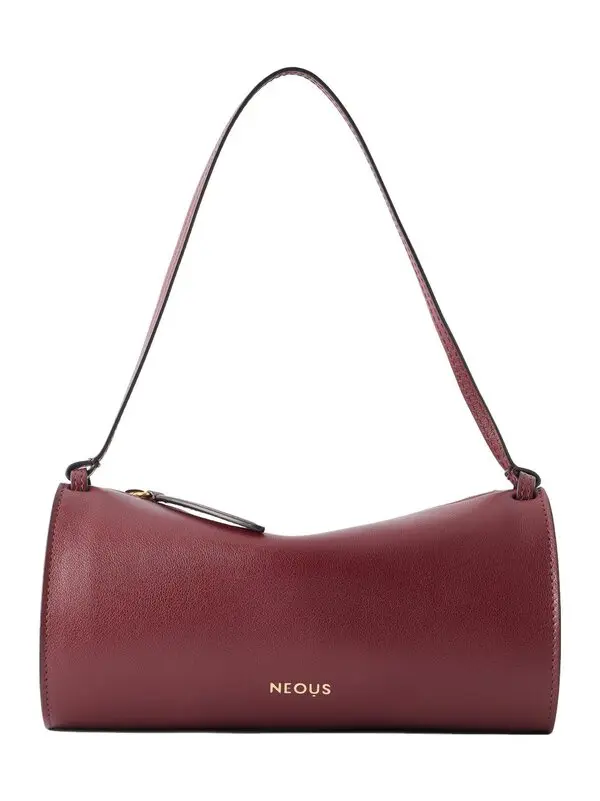 NEOUS Gemini Leather Shoulder Bag - Burgundy