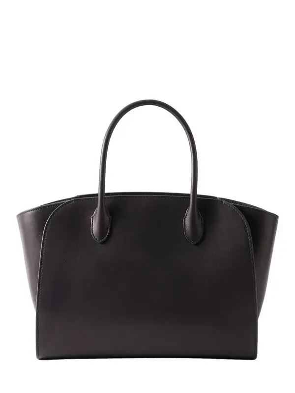 THE ROW Marlo 12 Textured-leather Tote - Black