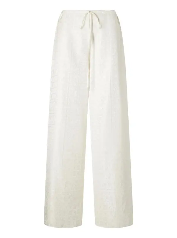 LIBEROWE Silk-jacquard Wide-leg Pants - Neutrals