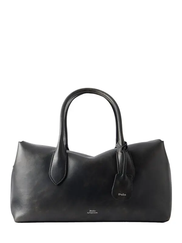 Polo Ralph Lauren Leather Tote Bag - Black