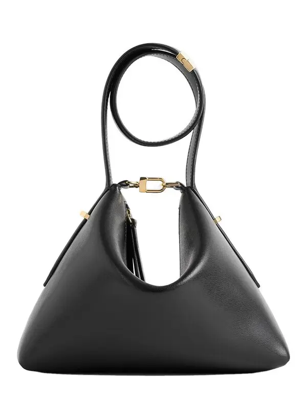TOTEME Bevel Leather Wristlet - Black