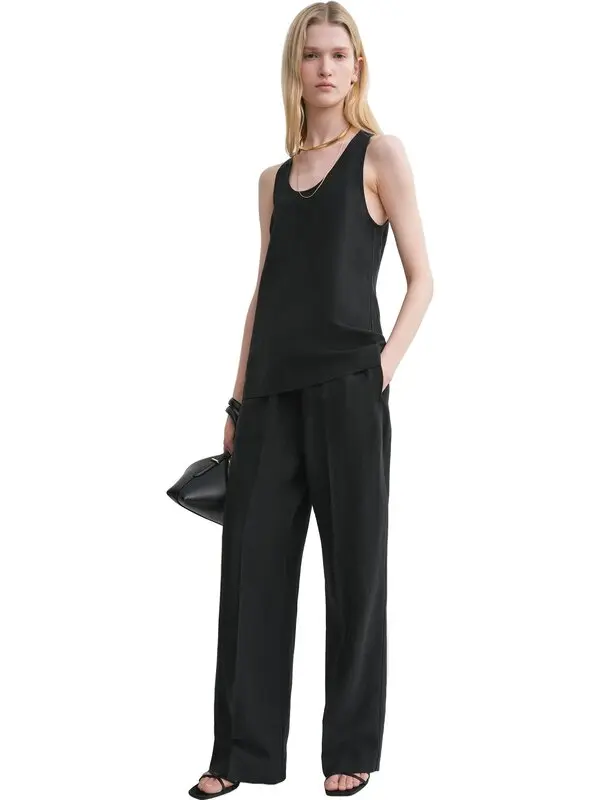 TOTEME Scoop Tank Top - Black