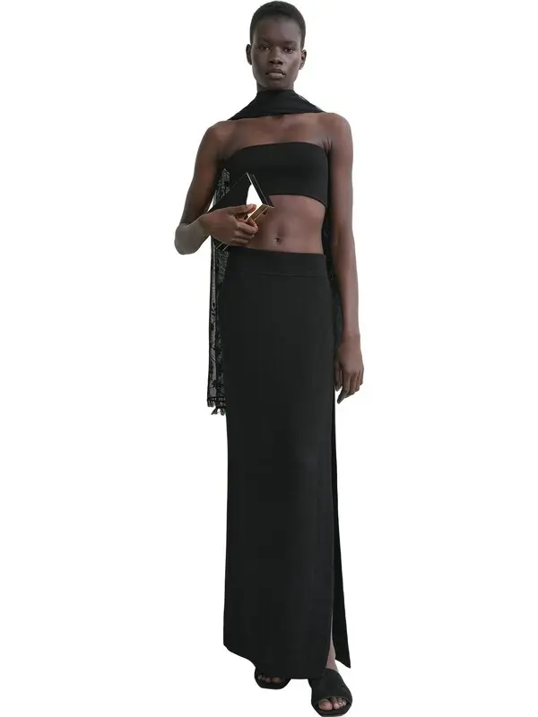 TOTEME Bandeau Knit - Black