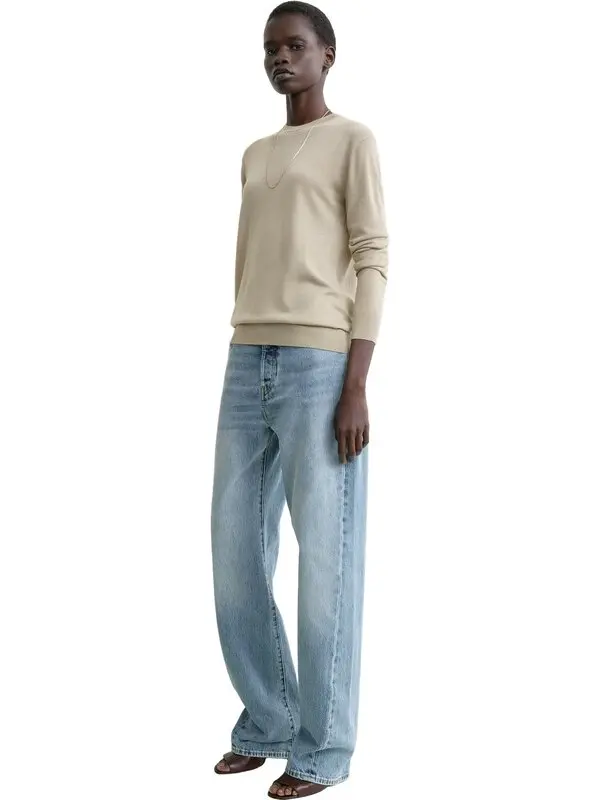 TOTEME Fine Crew Knit - Fawn