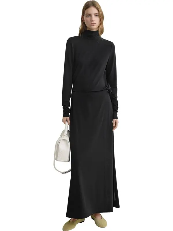 TOTEME Fluid Jersey Skirt - Black