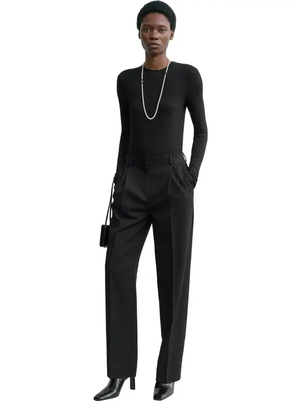 TOTEME Pleat Trousers - Black