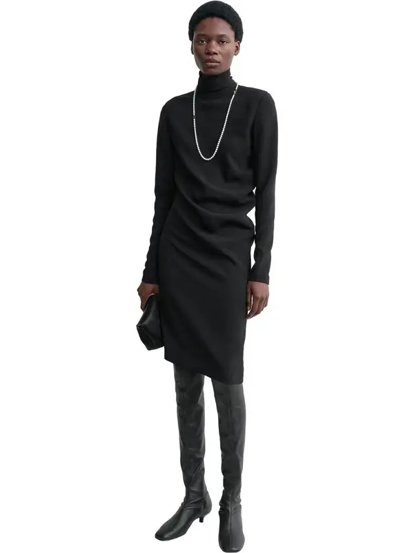 TOTEME Twist Dress - Black