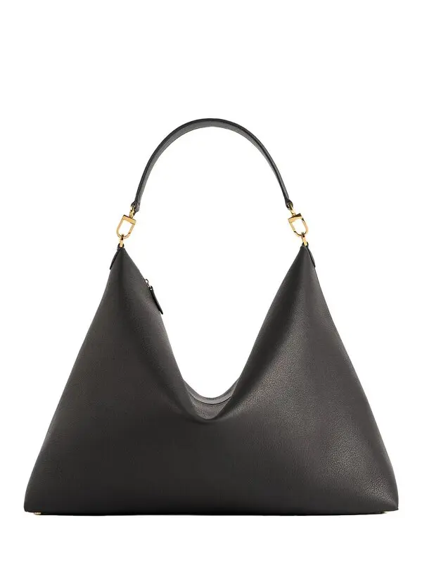 TOTEME Bevel Grained-leather Bag - Black