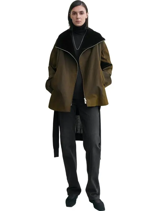 TOTEME Zipped Country Jacket - Bark