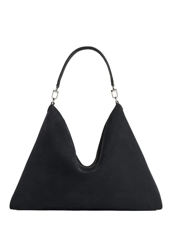 TOTEME Bevel Suede Bag - Navy
