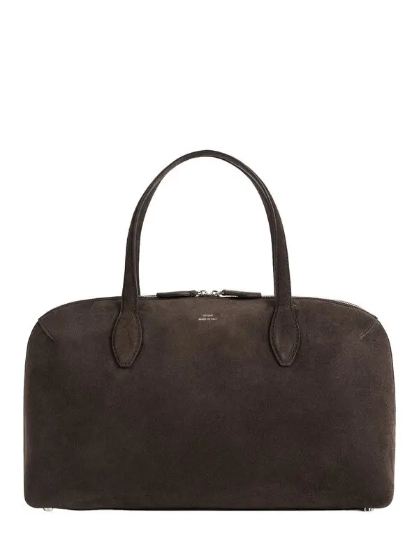 TOTEME Medium Suede Day Tote - Brown