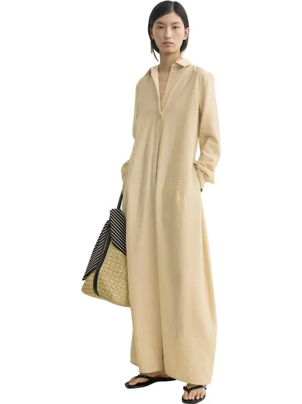 TOTEME Parachute Shirtdress - Stone