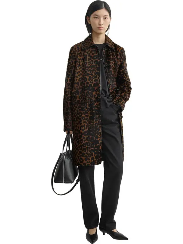 TOTEME Pony Hair Coat - Leopard