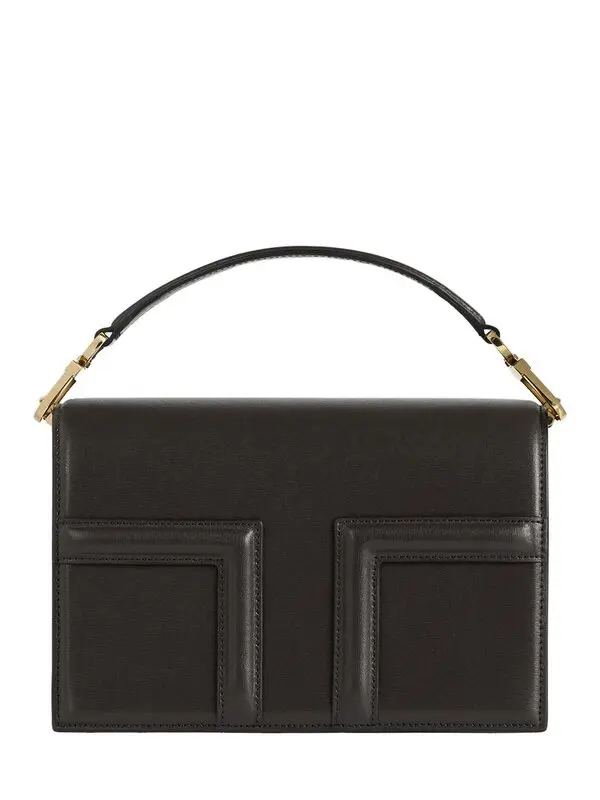 TOTEME Mini T-flap Leather Bag - Bark