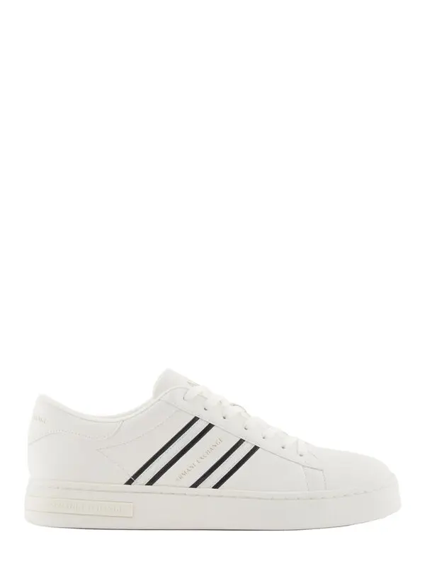 Armani Exchange Sneakers With Webbing Detail - Two-tone