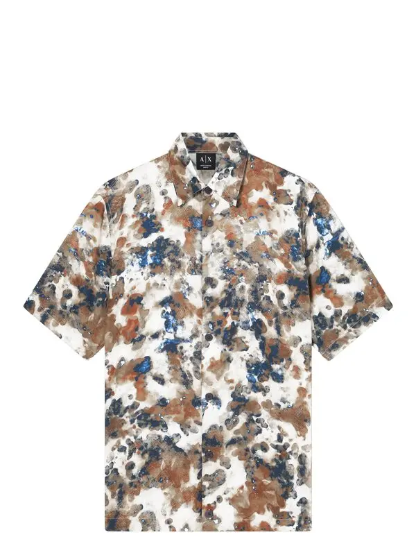 Armani Exchange Viscose Twill Shirt - Patterned