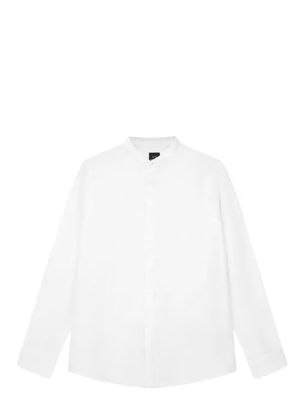 Armani Exchange Regular Fit Linen Shirt - White