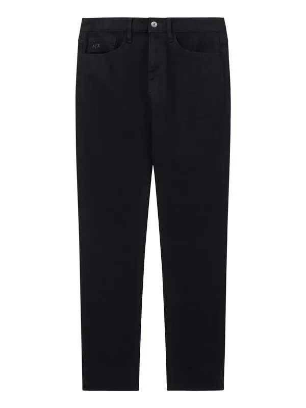 Armani Exchange Slim-fit Stretch Denim Jeans - Black