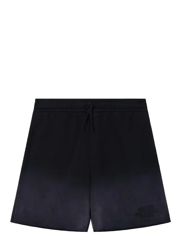 Armani Exchange Bermuda Shorts With Logo Detail - Black