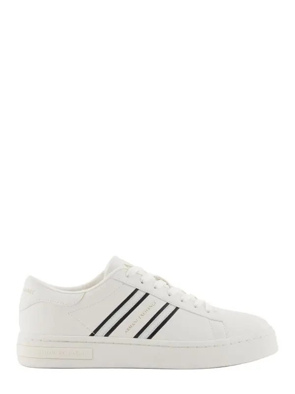 Armani Exchange Urban Tech Sneakers With Webbing Details - Two-tone