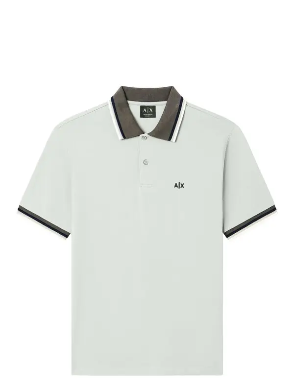 Armani Exchange Cotton Polo Shirt - Green