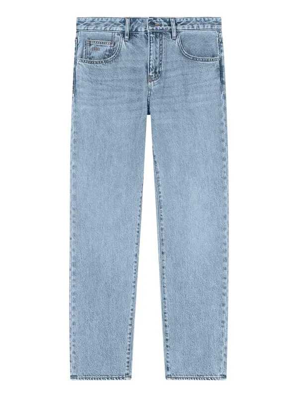 Armani Exchange Slim Jeans With Comfort Denim Wash - Blue