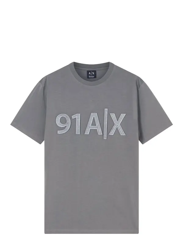 Armani Exchange Regular Fit T-shirt In Cotton Jersey - Grey