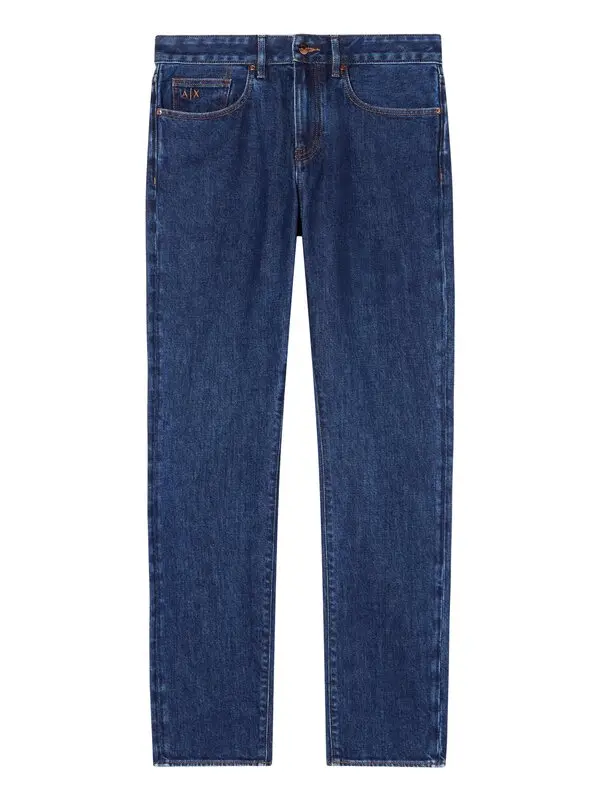 Armani Exchange Skinny Jeans In Faded Stretch Denim - Blue