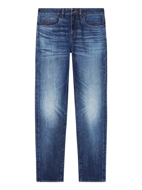 Armani Exchange Skinny Fit Stretch Denim Jeans - Blue